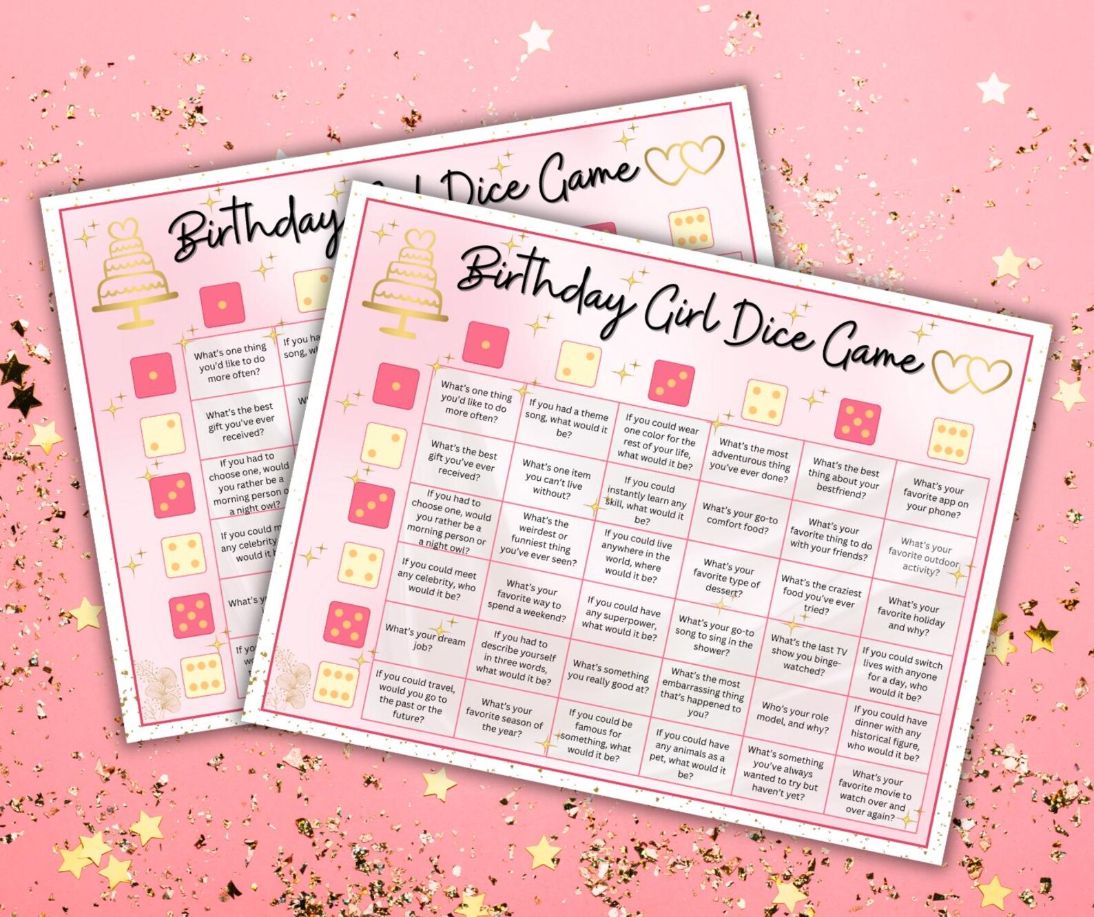 Birthday Party Dice Game: Fun Trivia for Teens (printable) - Etsy