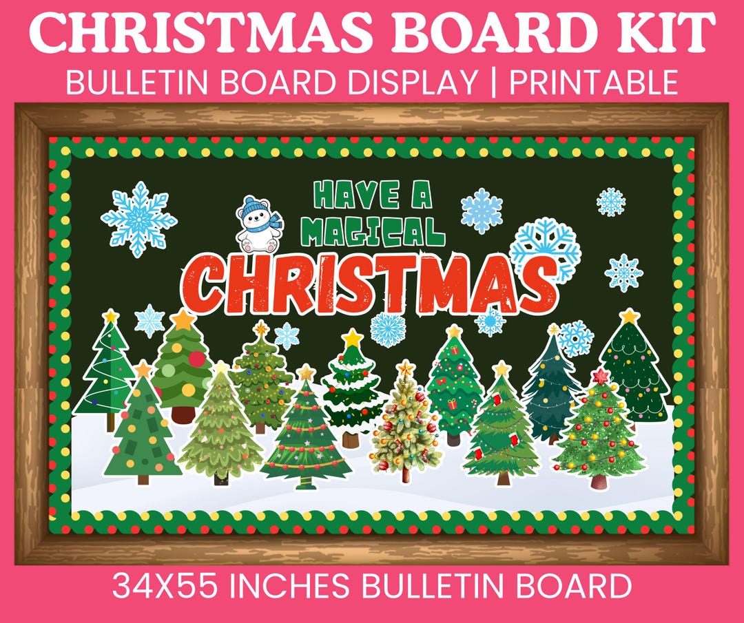 Christian Bulletin Board Christmas Bulletin Board Winter Christmas Door ...