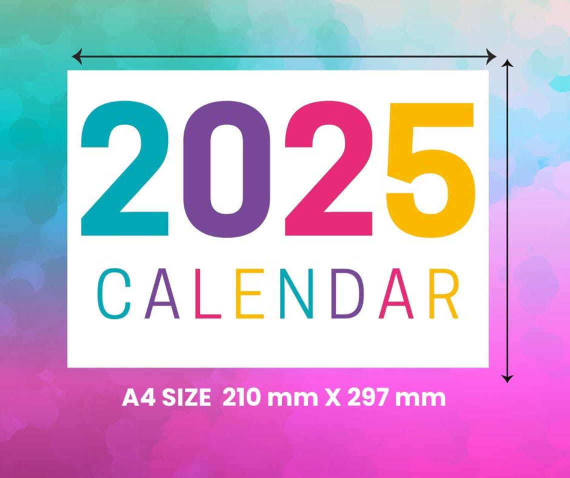 Druckbarer Kalender 2025, Kalender 2025, Kalender 2025, Kalender 2025 ...