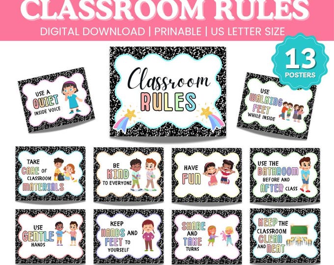 Editable Recess Rules Posters: Classroom Management Printables (google ...