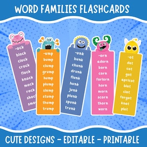 CVC Words Phonics Cards – Learn to Read Printables for Kindergarten ...