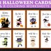 Halloween Printable 8 Flashcards and Coloring Worksheets | Halloween ...
