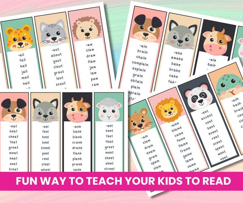 CVC Word Phonics Cards Printable | Learn to Read for Kindergarten ...