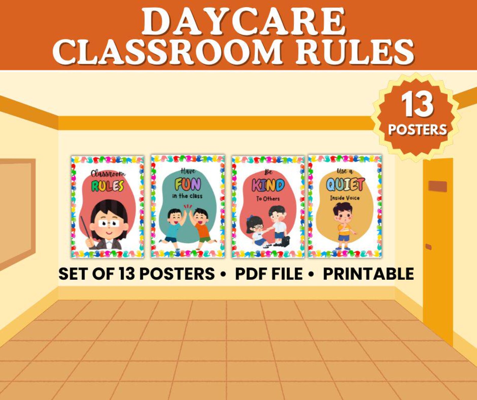 Classroom Rules Printable Daycare Rules Classroom Rules Daycare ...