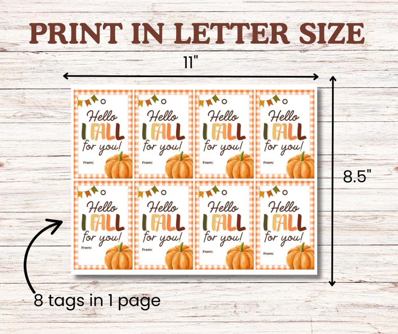 Autumn Gift Tag Printables: Thanksgiving, Halloween, Fall Celebrations ...