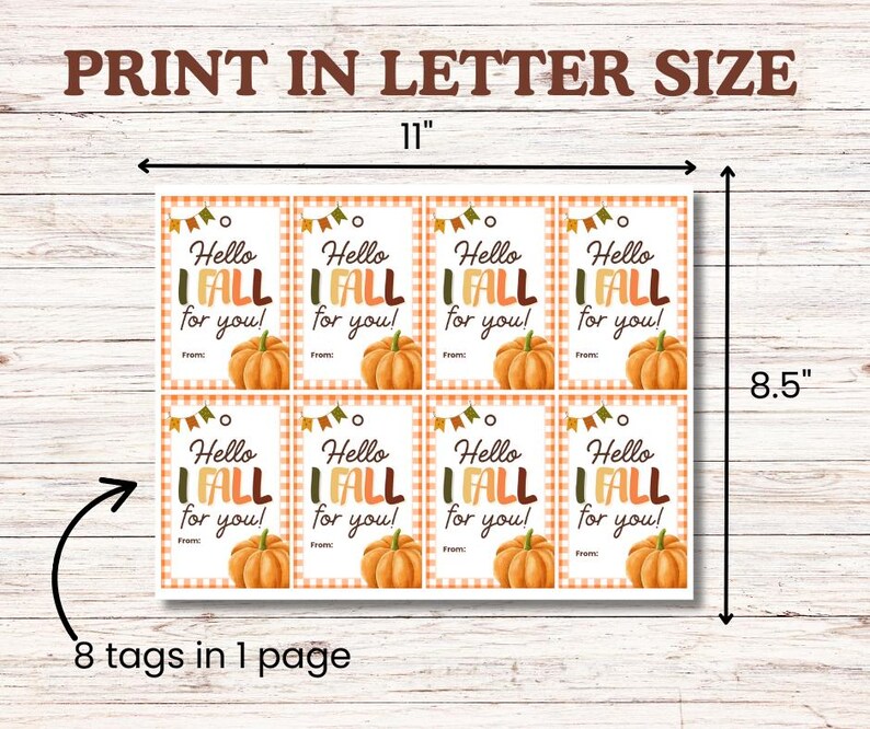 Autumn Gift Tag Printables: Thanksgiving, Halloween, Fall Celebrations ...