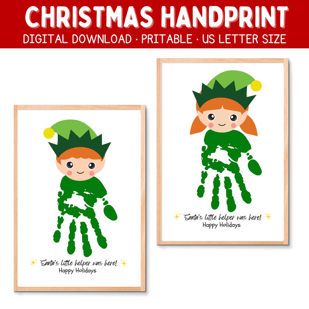 Christmas Handprint Art Christmas Craft Christmas Activities Winter ...