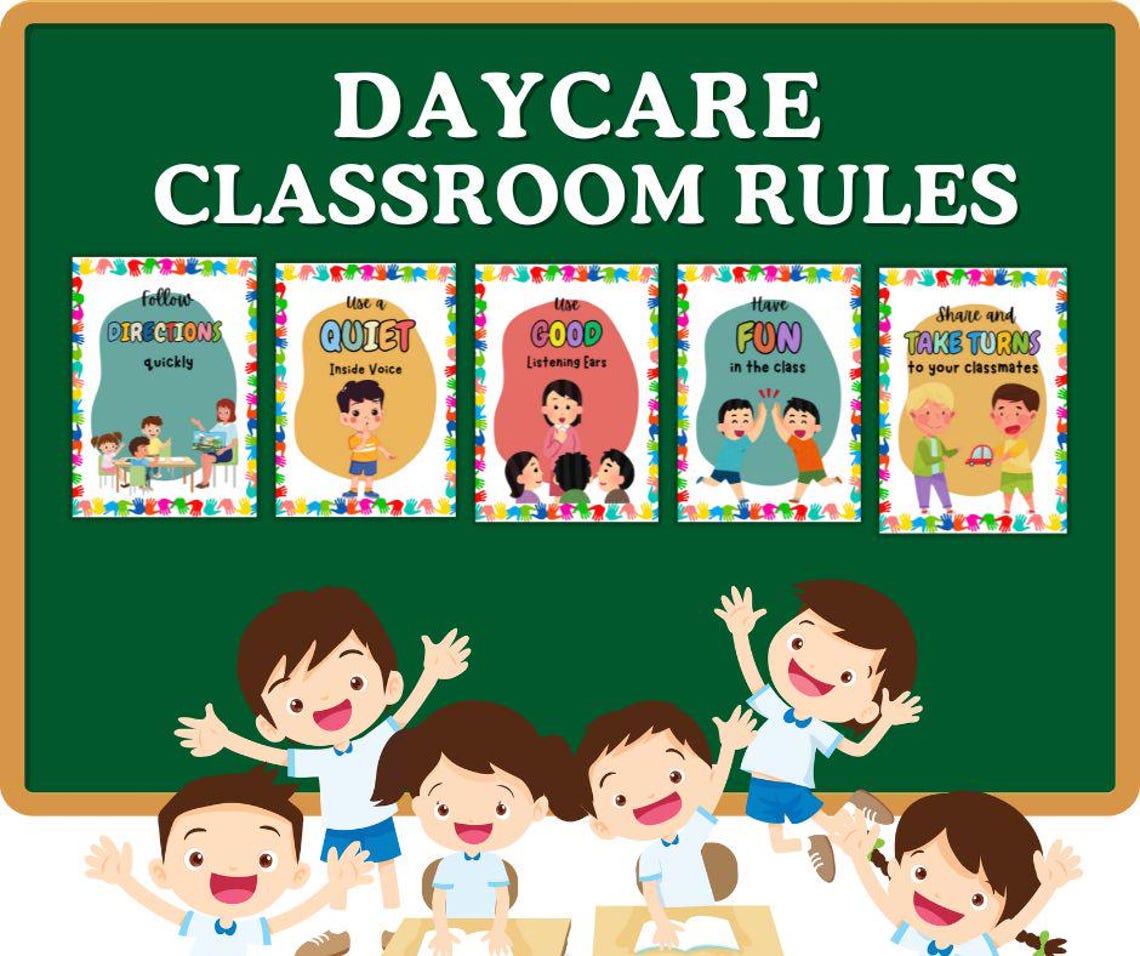 Classroom Rules Printable Daycare Rules Classroom Rules Daycare ...