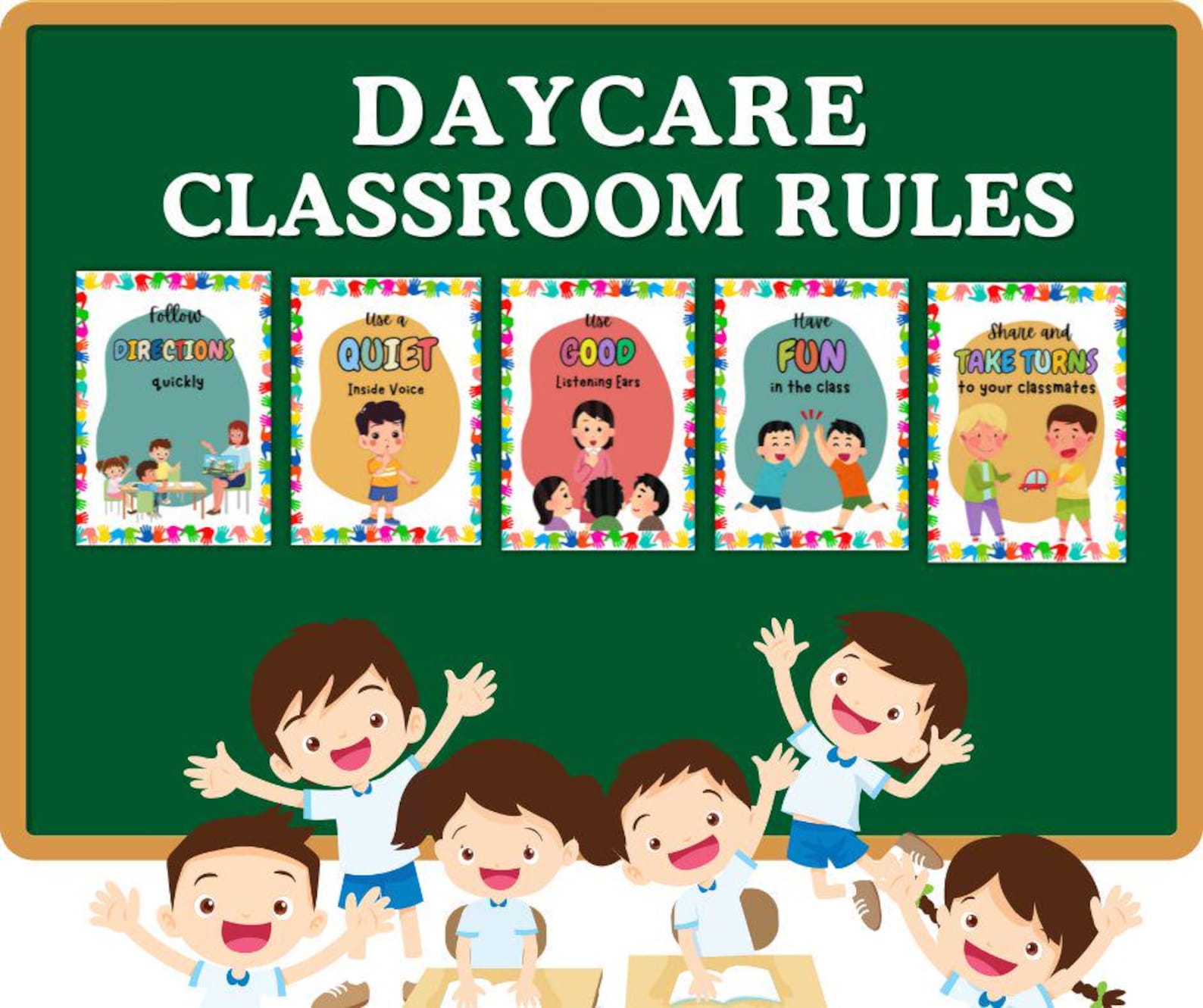 Classroom Rules Printable Daycare Rules Classroom Rules Daycare ...