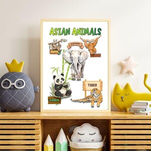 Set of 8 Educational Posters | Alphabet Poster | ABC Poster | Kids ...