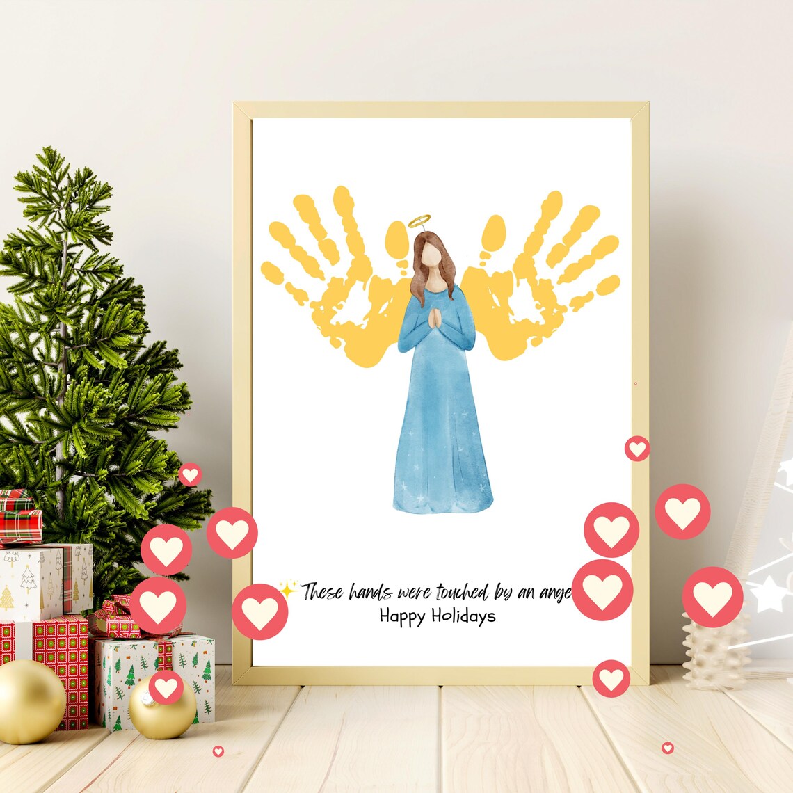 Christmas Handprint Craft Bundle, Christmas Handprint Art, Printable ...