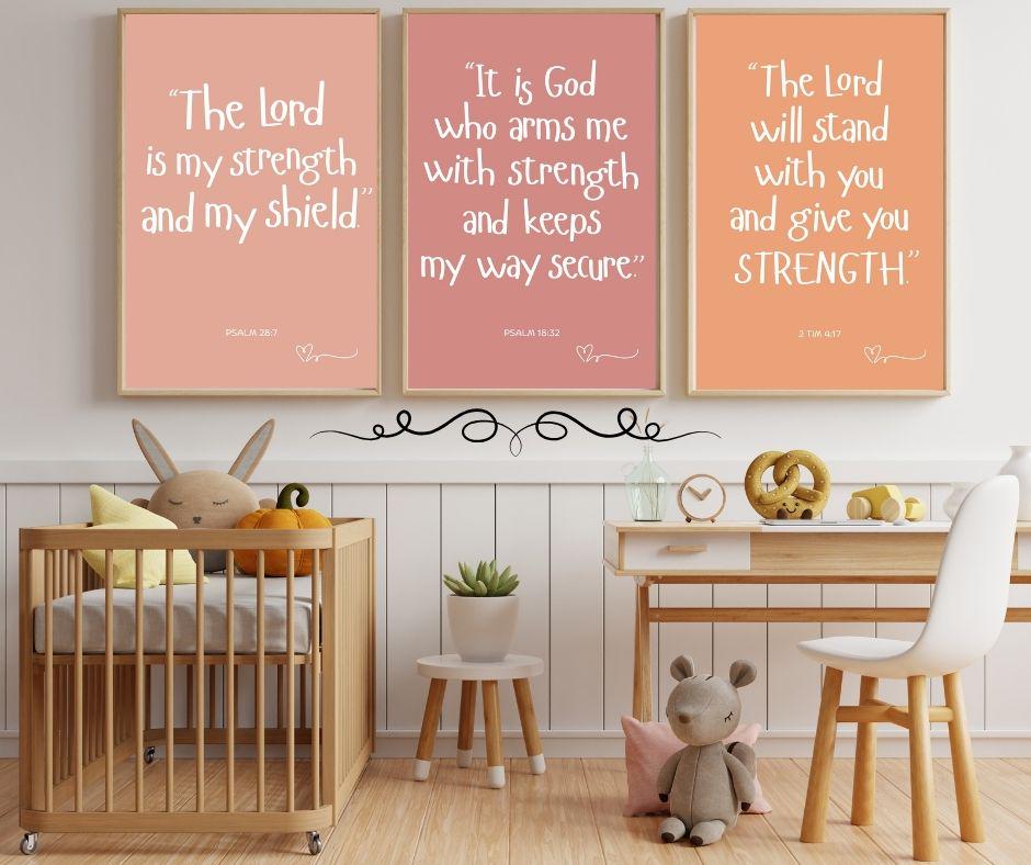 Kids Bible Affirmations Printable Bible Verses for Children Christian ...