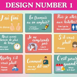 French Classroom Phrases Printable Poster Set – Colorful Bulletin Board ...