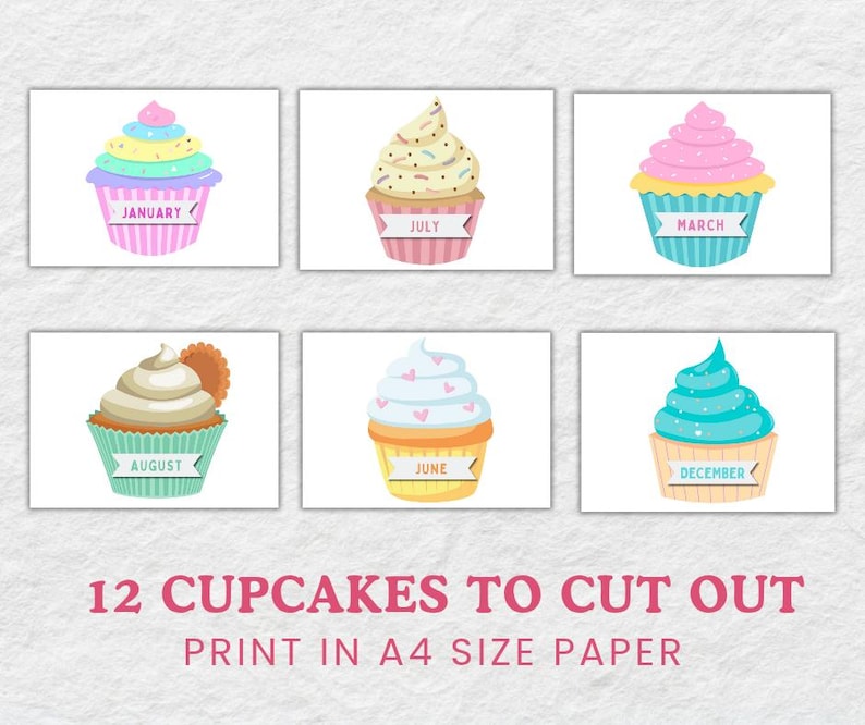 Editable Classroom Birthday Bulletin Board, Cupcake Bulletin Board ...