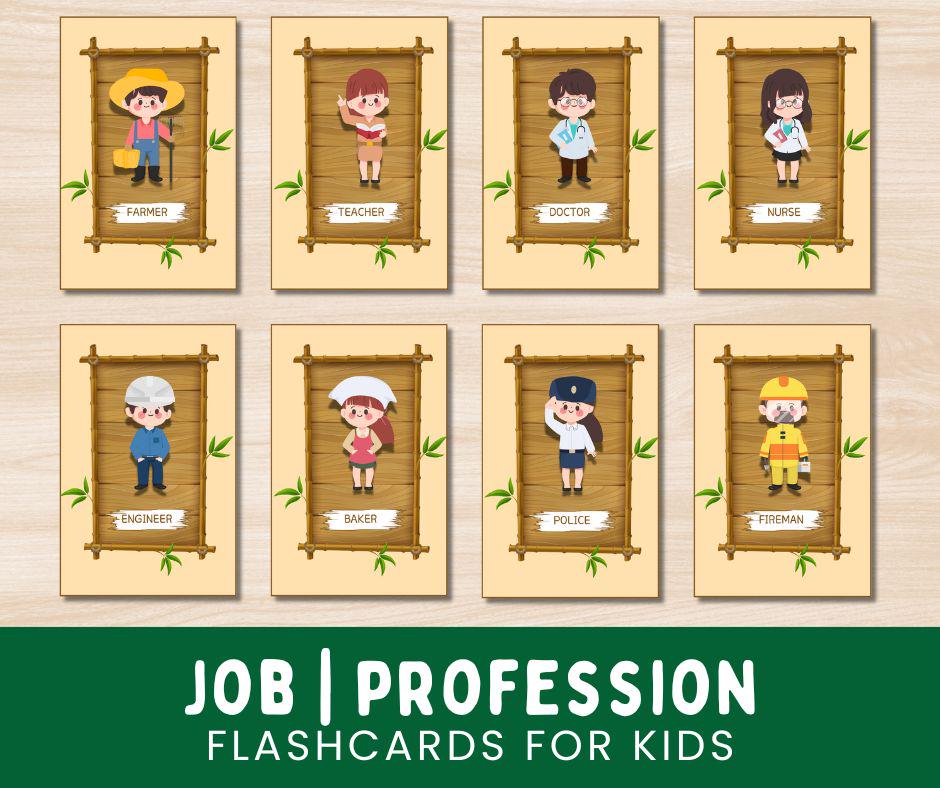 Professions & Occupations Flashcards for Kids – Community Helpers ...