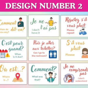 French Classroom Phrases Printable Poster Set – Colorful Bulletin Board ...