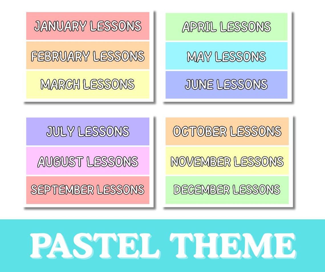Printable Teacher Lesson Plan Stickers Planner Organization Digital ...
