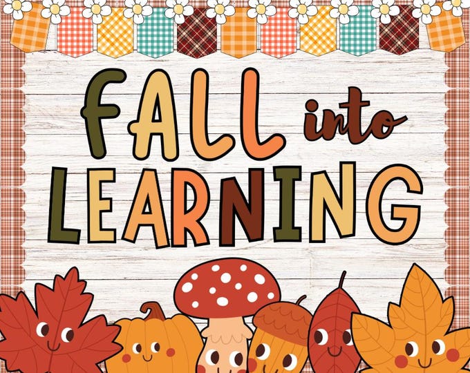 Fall Forest Animals Bulletin Board Kit (digital Download) - Etsy Canada