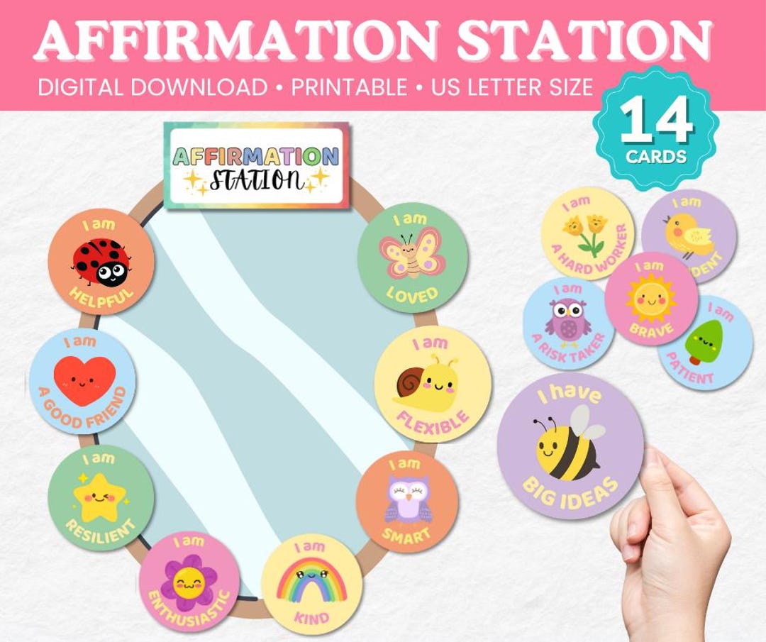 Positive Affirmations Mirror Decals | Positive Mirror Affirmation ...