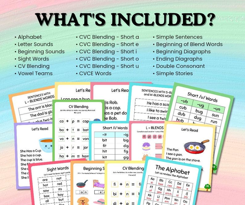 Phonics Book | CVC Words | Homeschool Resources | Phonics Activity ...