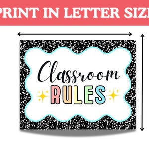 Cute Classroom Rules and Expectations Posters, Editable Rules for ...