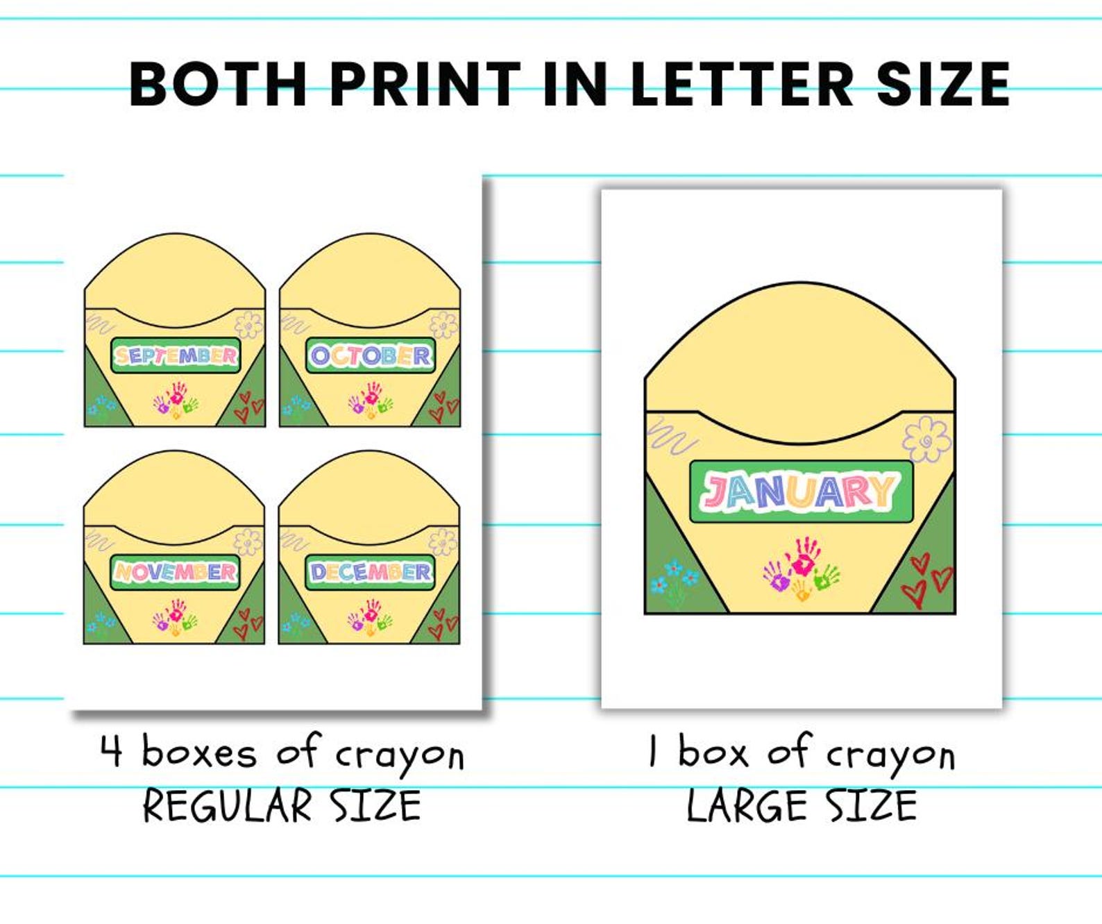 Crayon-themed Birthday Banner – Colorful School Poster Decor | Colorful ...