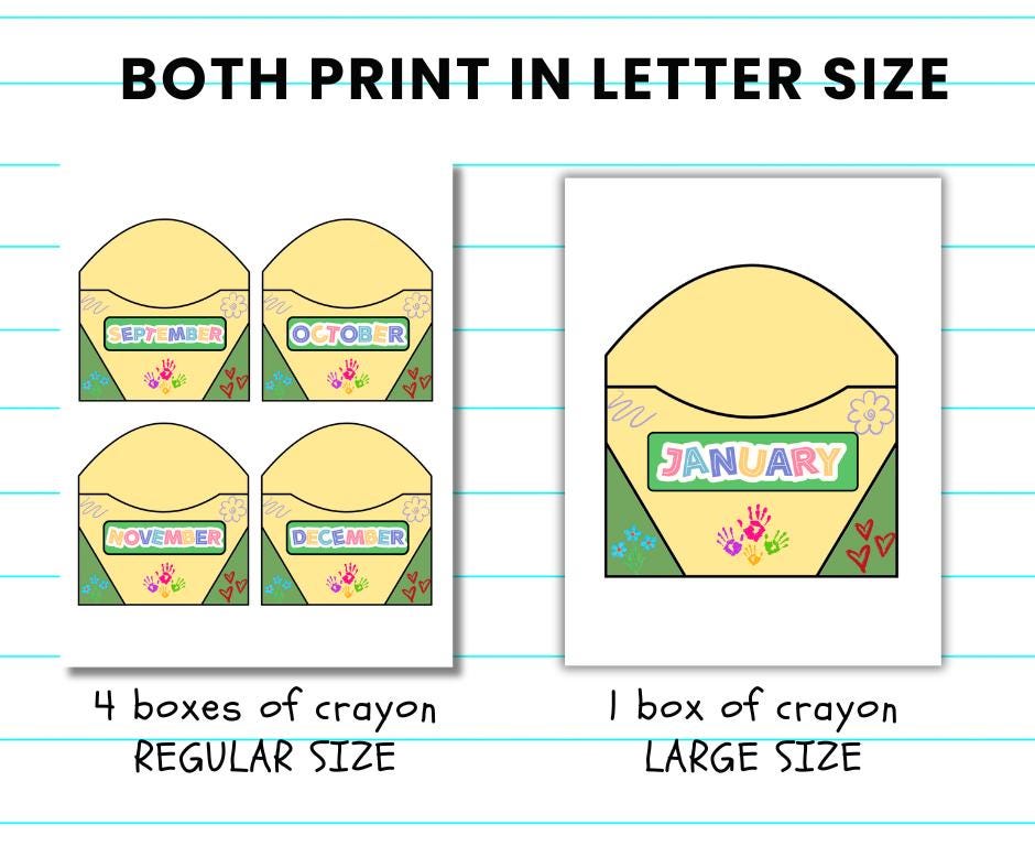 Crayon-themed Birthday Banner – Colorful School Poster Decor | Colorful ...