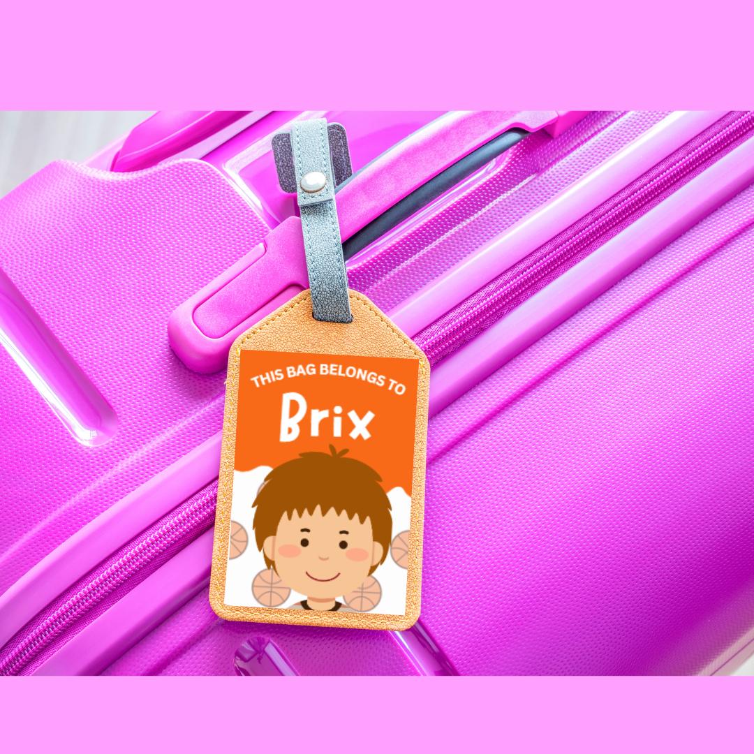 Kids Bag Tag Template | Editable School & Luggage Tags in Canva ...