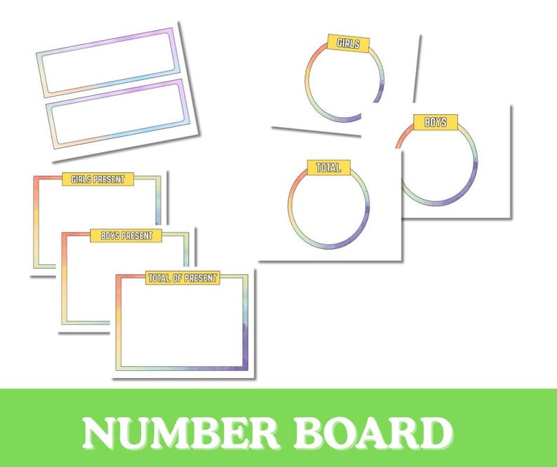 Editable School Attendance Chart Bulletin Board: K-6 Classroom Decor - Etsy