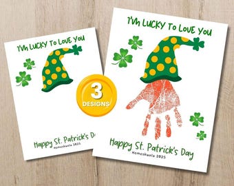 Leprechaun St. Patrick's Day Printable | Kids' Footprint Keepsake ...