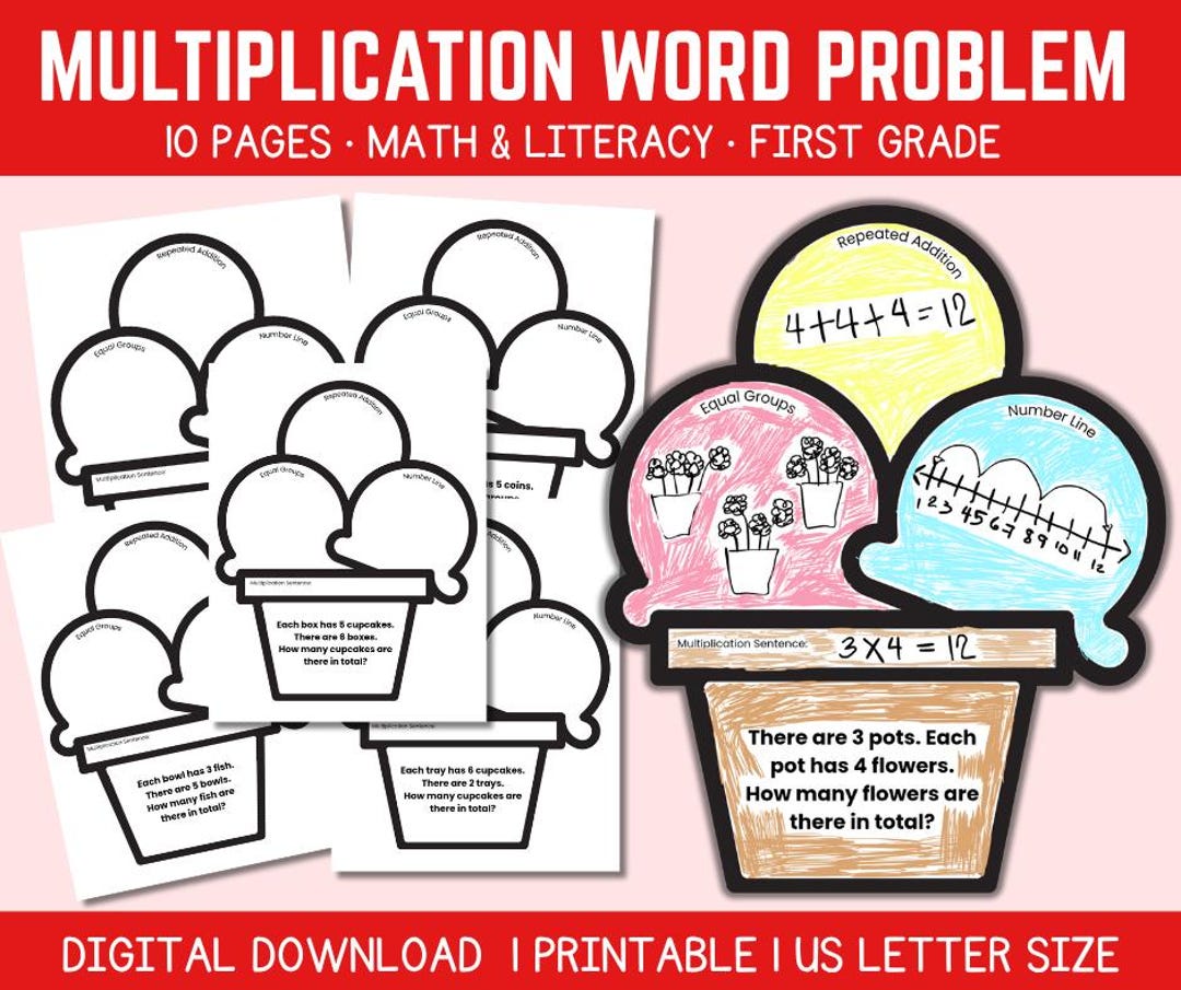 Multiplication Word Problem Worksheets for Kids – Math Practice ...