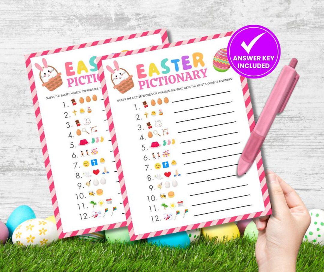 Easter Emoji Pictionary Game | Easter Classroom Activities | Easter ...