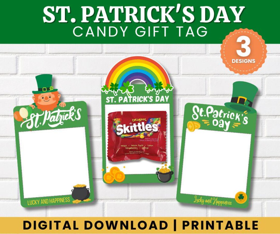 St. Patrick’s Day Skittles Gift Tag – “rainbow Seeds” – Kids’ Classroom ...