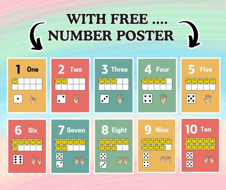 Rainbow ASL Alphabet Posters: Classroom Homeschool Decor (digital ...