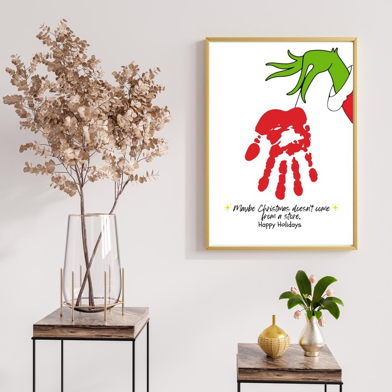 Christmas Handprint Craft Bundle, Christmas Handprint Art, Printable ...