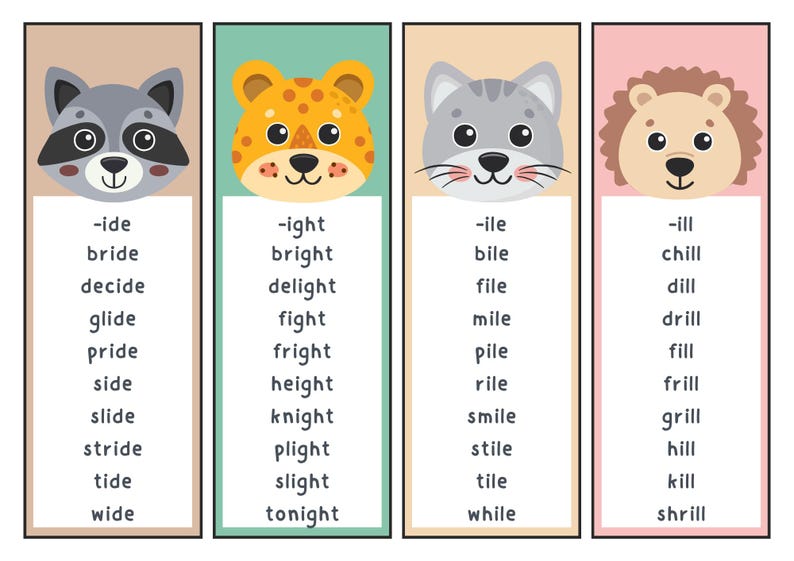 CVC Word Family Flashcards: Kindergarten Homeschool Phonics (PDF ...