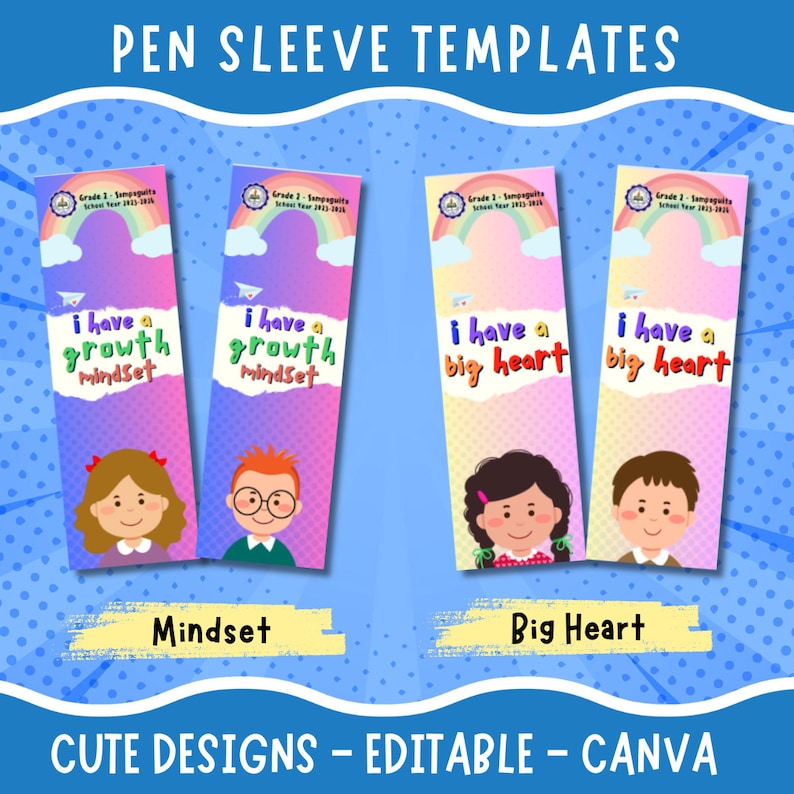 Pen Sleeve Template for Kids , Gift - Etsy