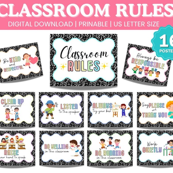 Classroom Rules - Etsy