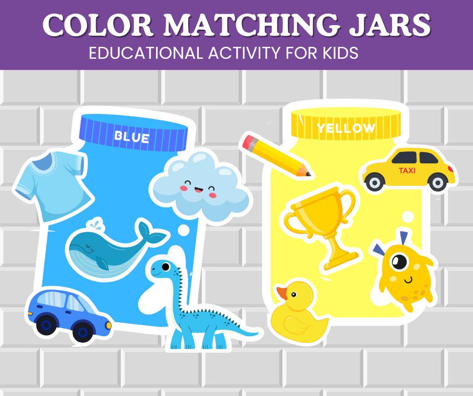 Color Matching Activity for Kids – Toddler Color Printables for ...