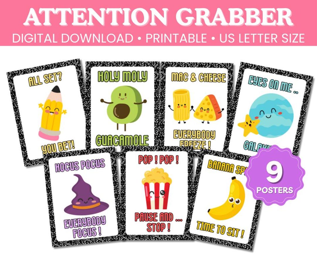 Classroom Callbacks Fun Teacher Attention Grabbers Call and Response ...