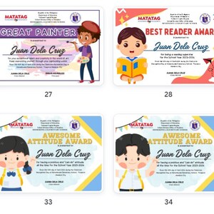 Printable Student Award Certificates: Editable School Certificates ...