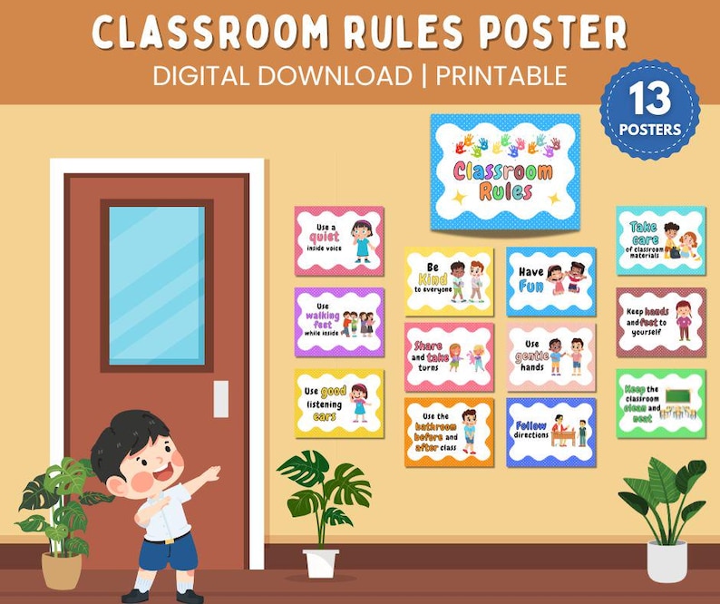 Classroom Rules Printable Daycare Rules Classroom Rules Daycare ...
