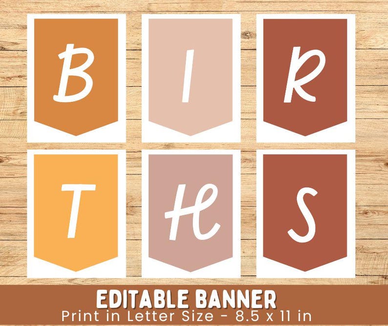 Editable Rainbow Birthday Board for Classroom Decor – Boho-themed ...