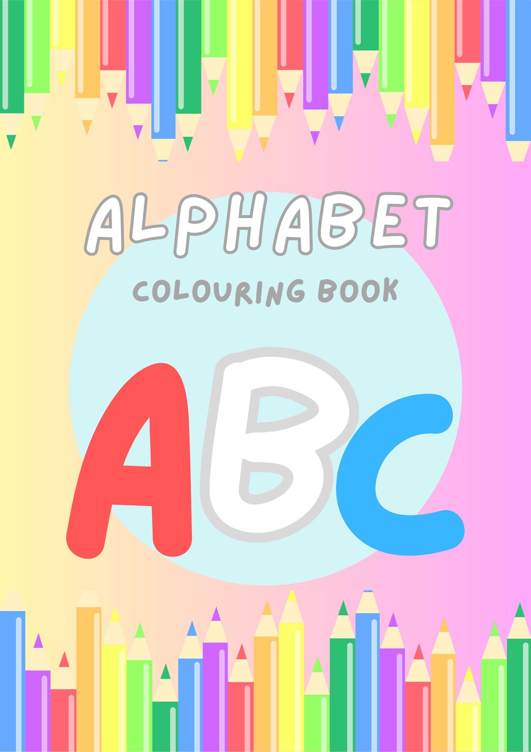 Alphabet Colouring Book - Etsy