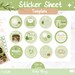 Colorful Sticker Template Editable Sticker Design for Small Business ...
