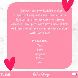 Colorful Sticker Template Editable Sticker Design for Small Business ...