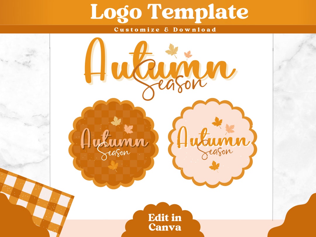 Autumn Logo Design Template for Fall Season, Small Business Logo ...