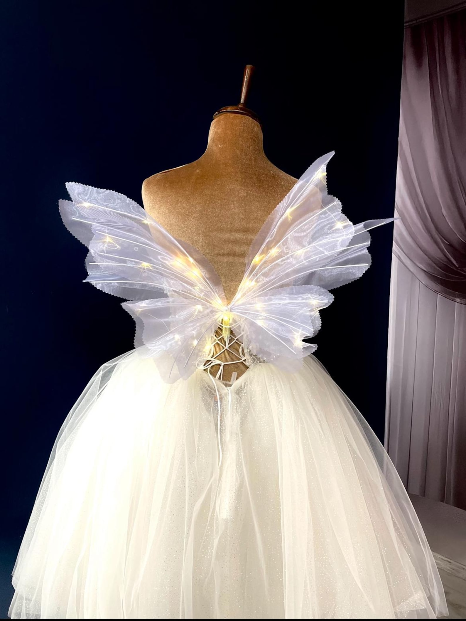 Custom Design LED Light Butterfly Wing Dress – Perfect for Fantasy ...