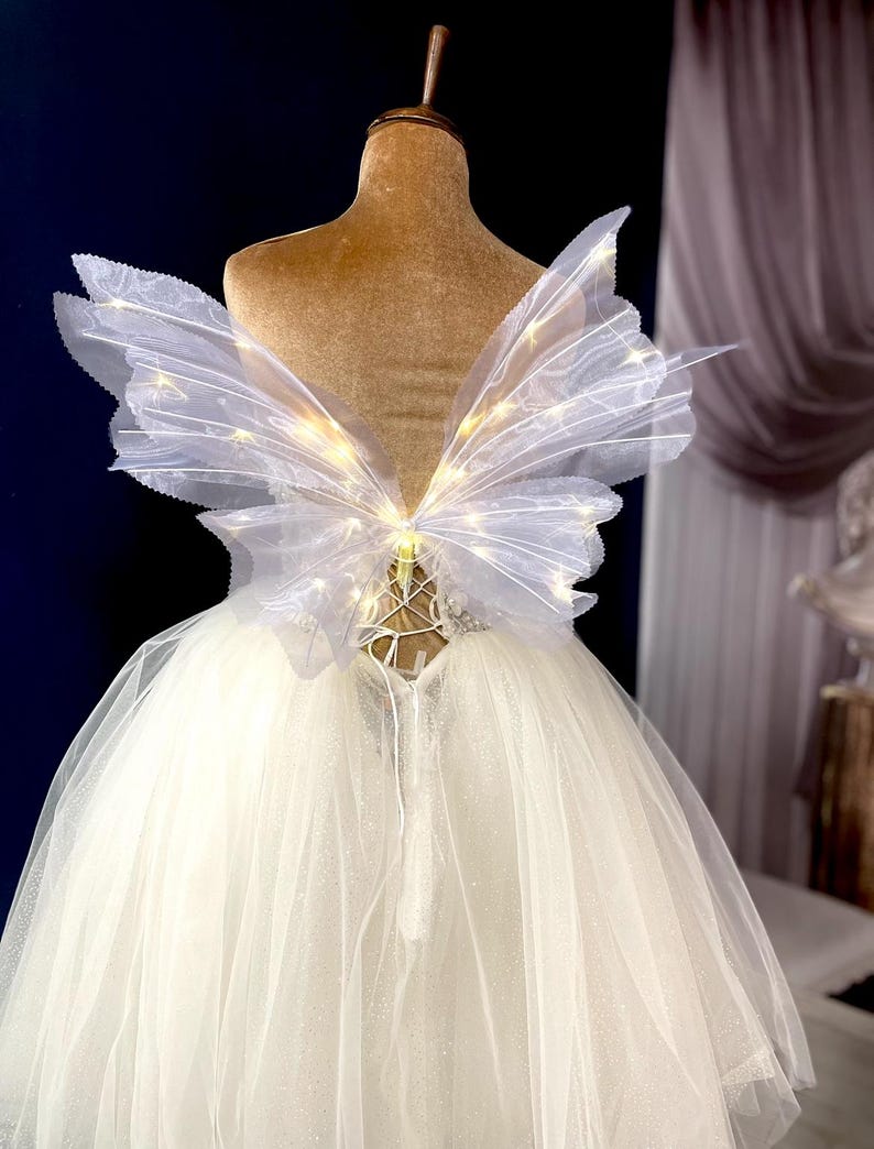 Custom Design LED Light Butterfly Wing Dress – Perfect for Fantasy ...