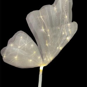 Butterfly Wings LED Light With Metal Stand, Decorative Daylight Color ...